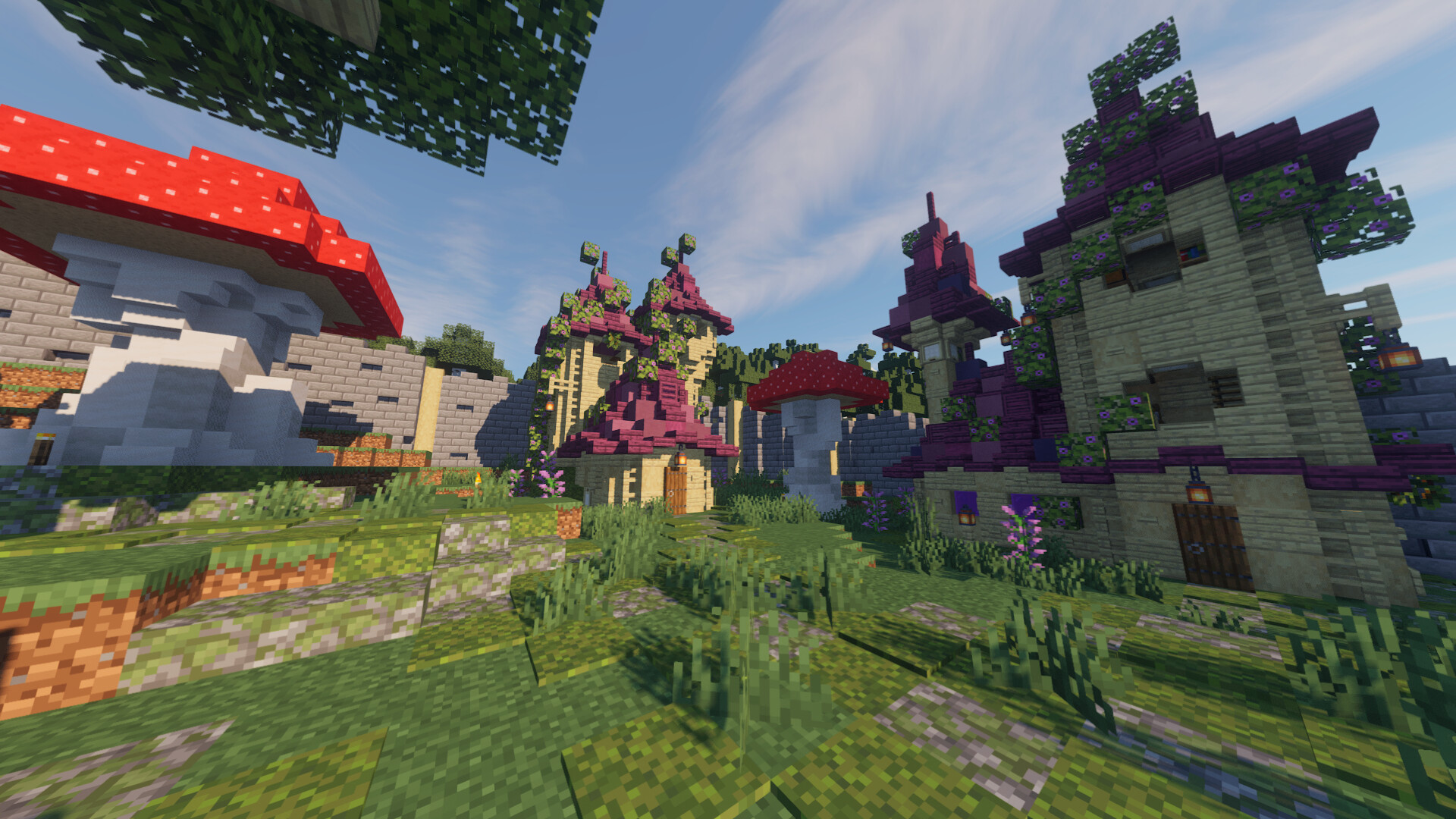 Small village in birch forest Minecraft Map