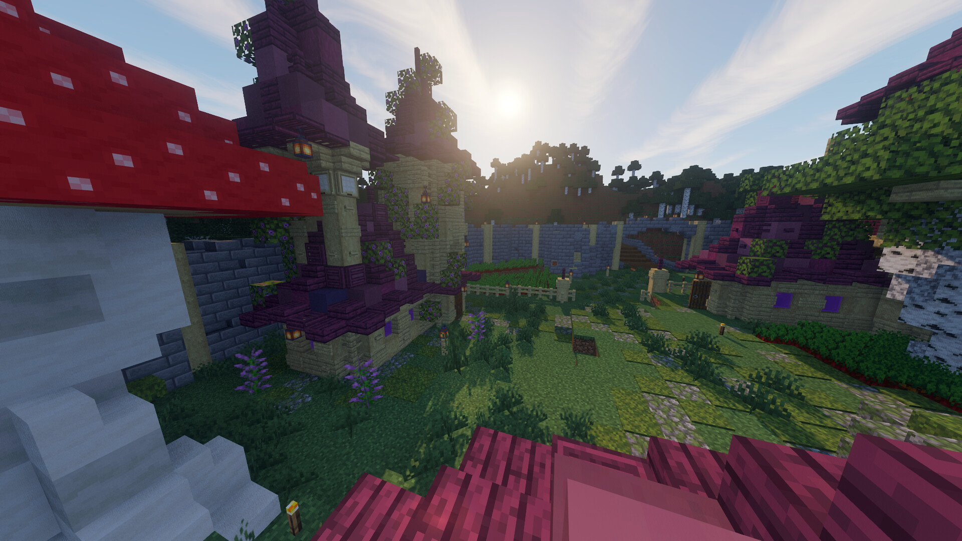 Small village in birch forest Minecraft Map