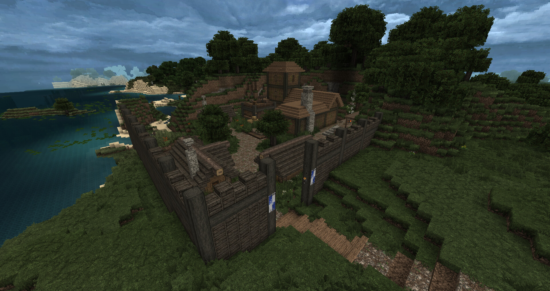 Ensam Island - fantasy map built with Conquest texture pack Minecraft Map