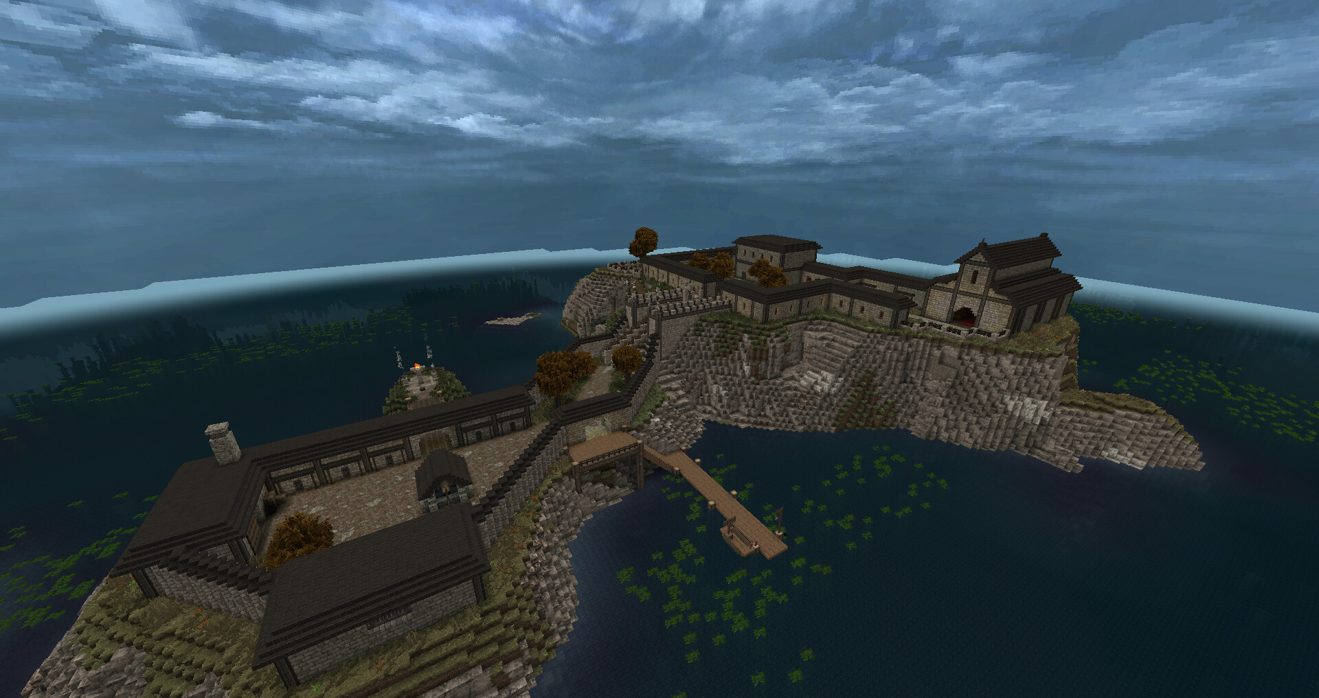 Ensam Island - fantasy map built with Conquest texture pack Minecraft Map