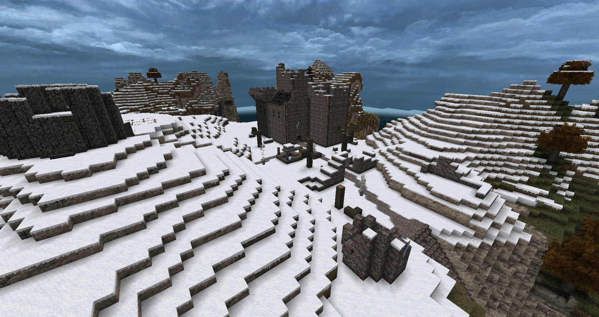 Ensam Island - fantasy map built with Conquest texture pack Minecraft Map