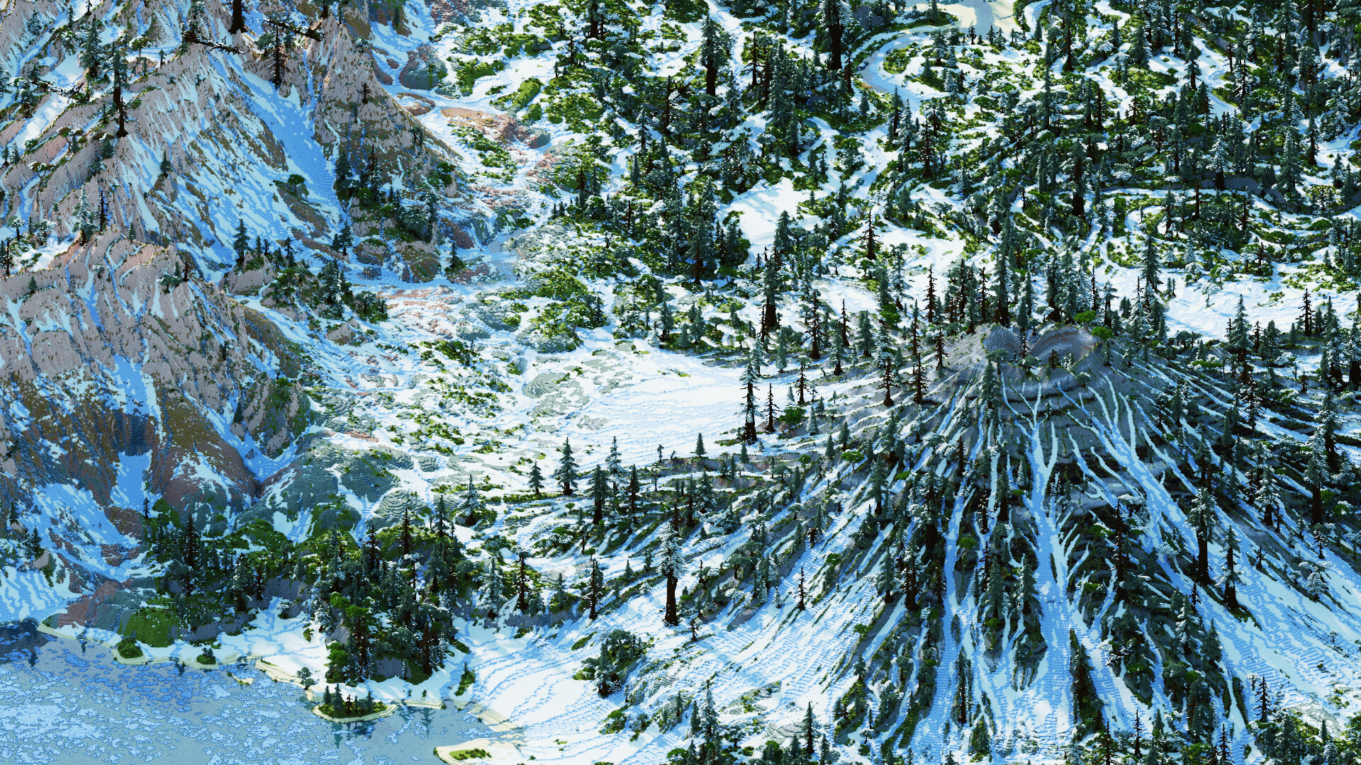 BleakLand - 8000x8000 Multibiome Terrain Minecraft Map