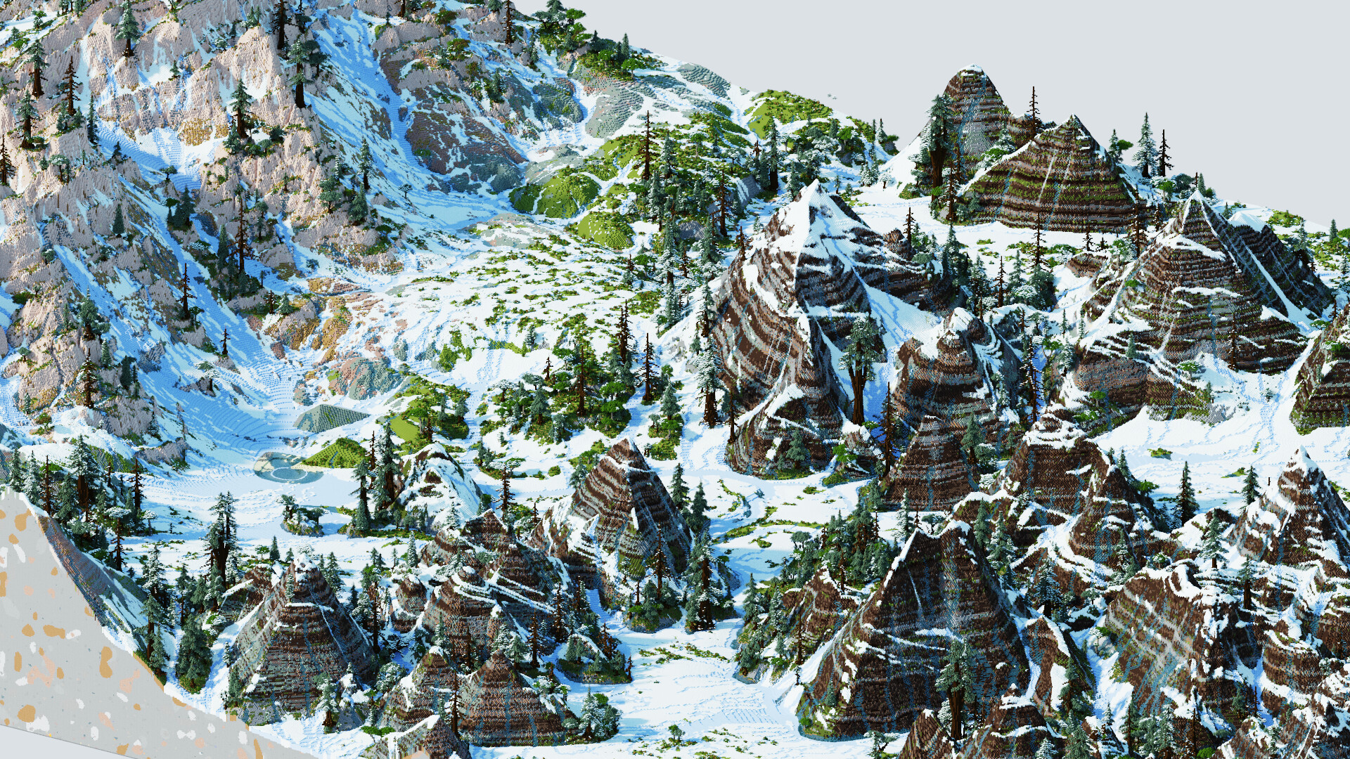 BleakLand - 8000x8000 Multibiome Terrain Minecraft Map
