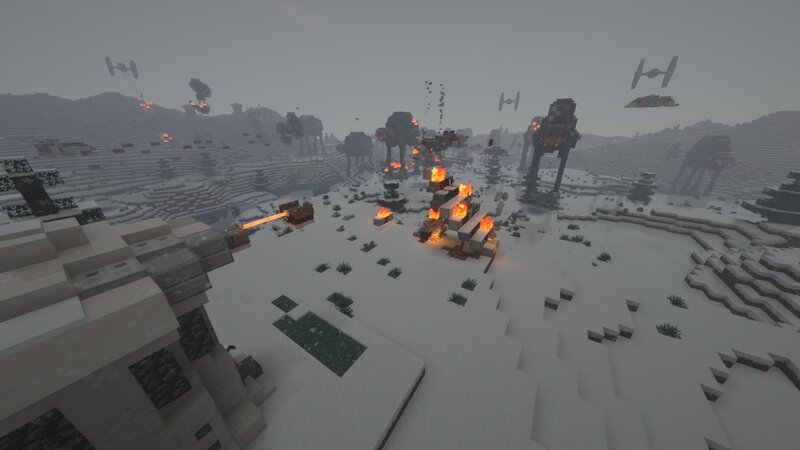 Starwars: Battle of Hoth Minecraft Map