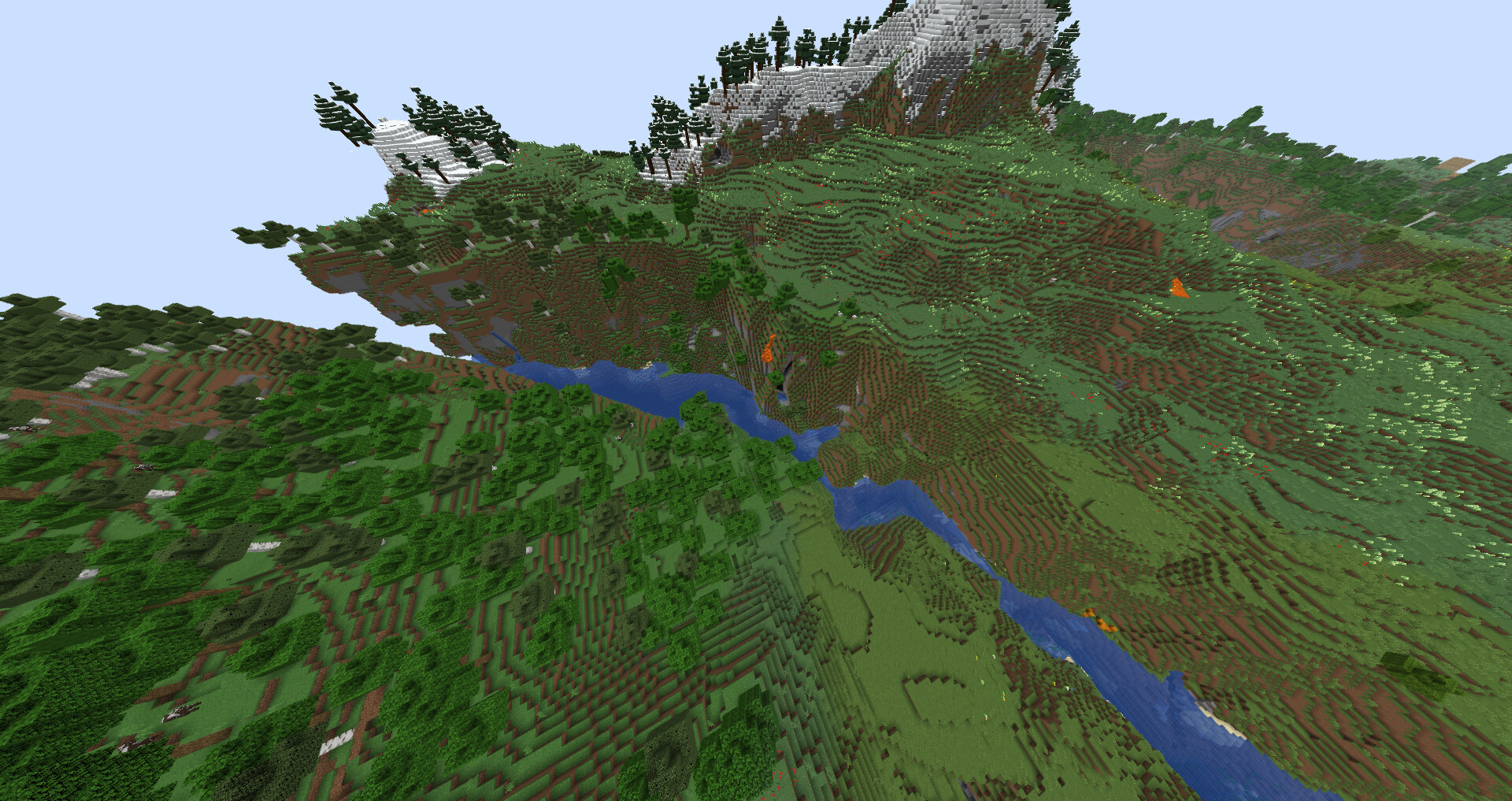 Gorgeous big spacious seed with mountains, island with the cliffs ...