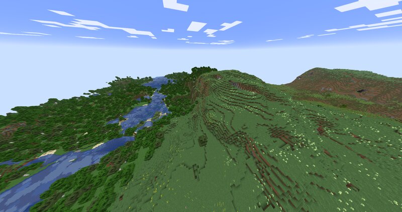 Gorgeous big spacious seed with mountains, island with the cliffs ...