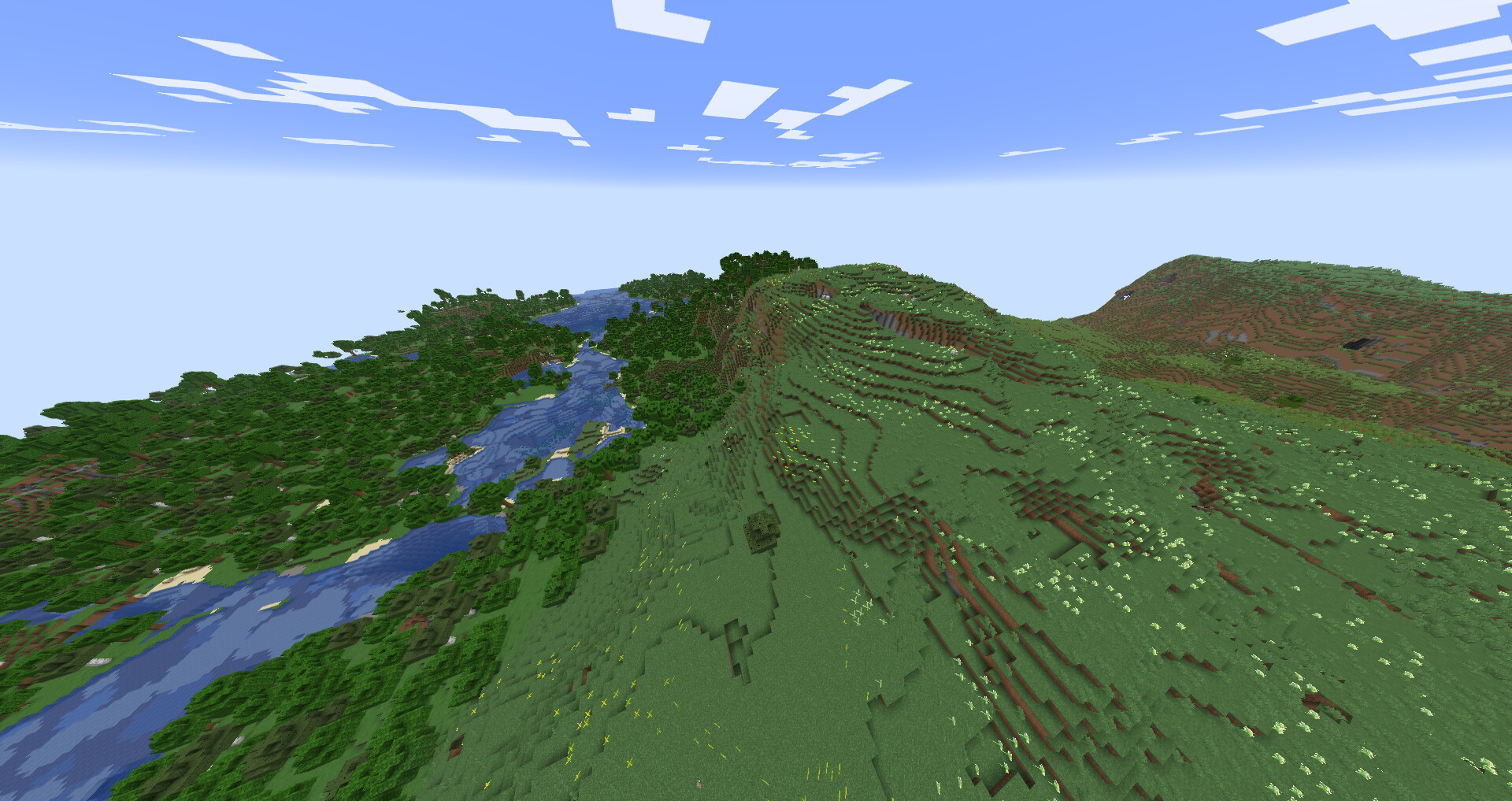 Gorgeous big spacious seed with mountains, island with the cliffs ...