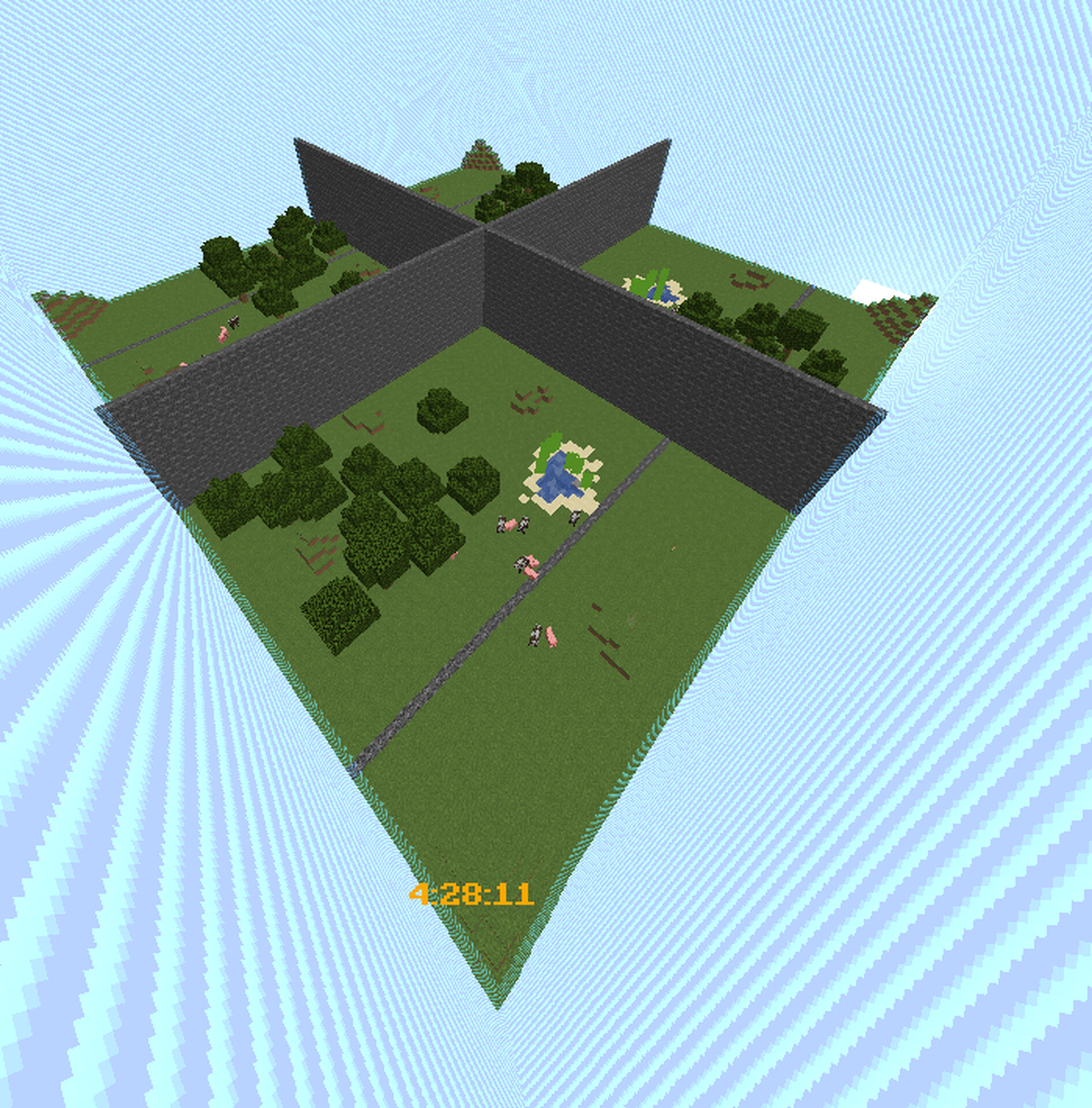 The Walls (only Command Blocks) Minecraft Map