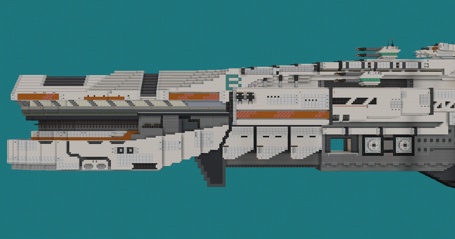 Cyberpunk Spacecraft Minecraft Map