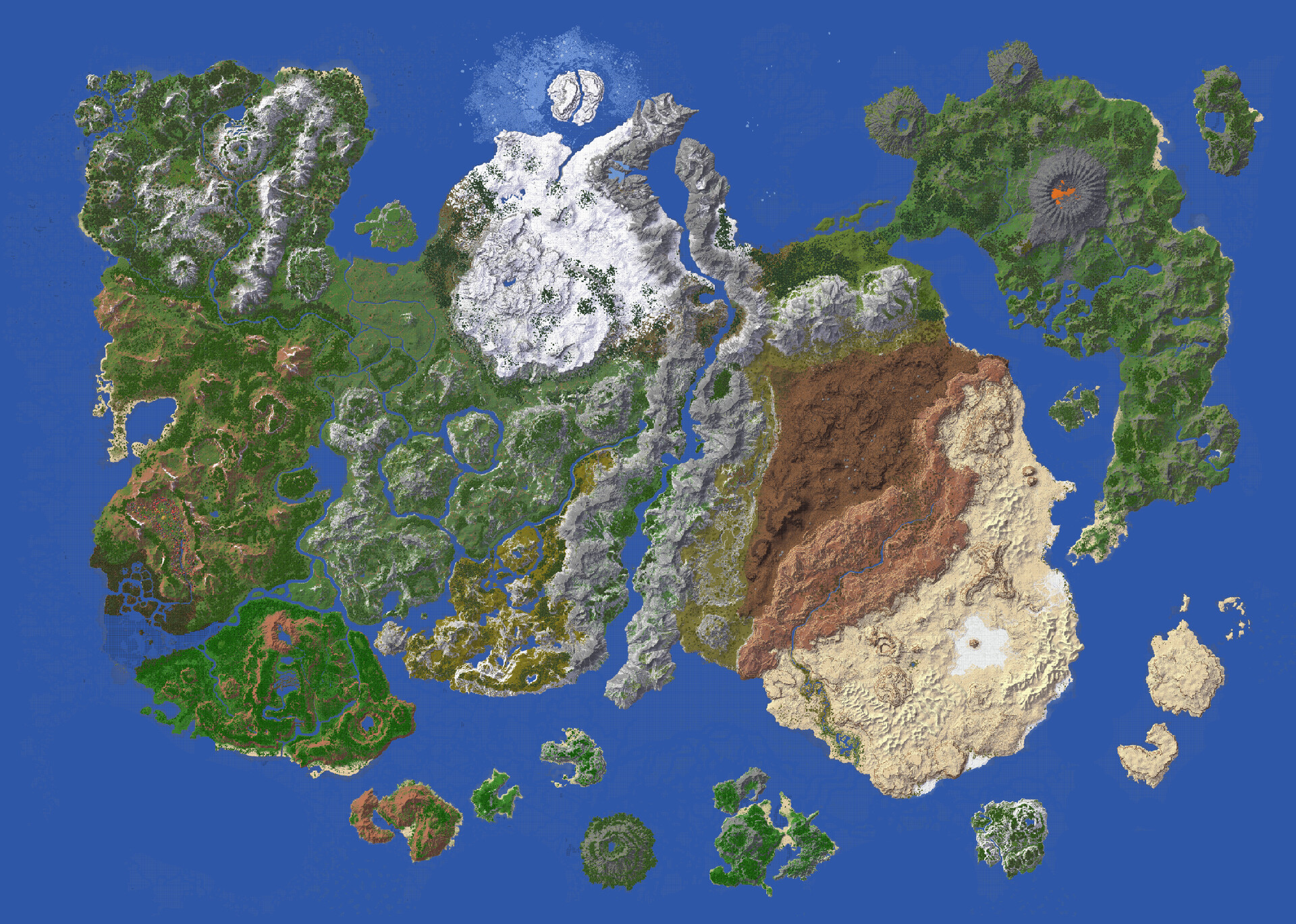 Continent of Meridea - a free 17k x 12k map for Creative and Adventure ...