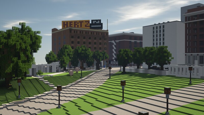 Dealey Plaza (JFK Memorial) V2 [READ DESCRIPTION] Minecraft Map