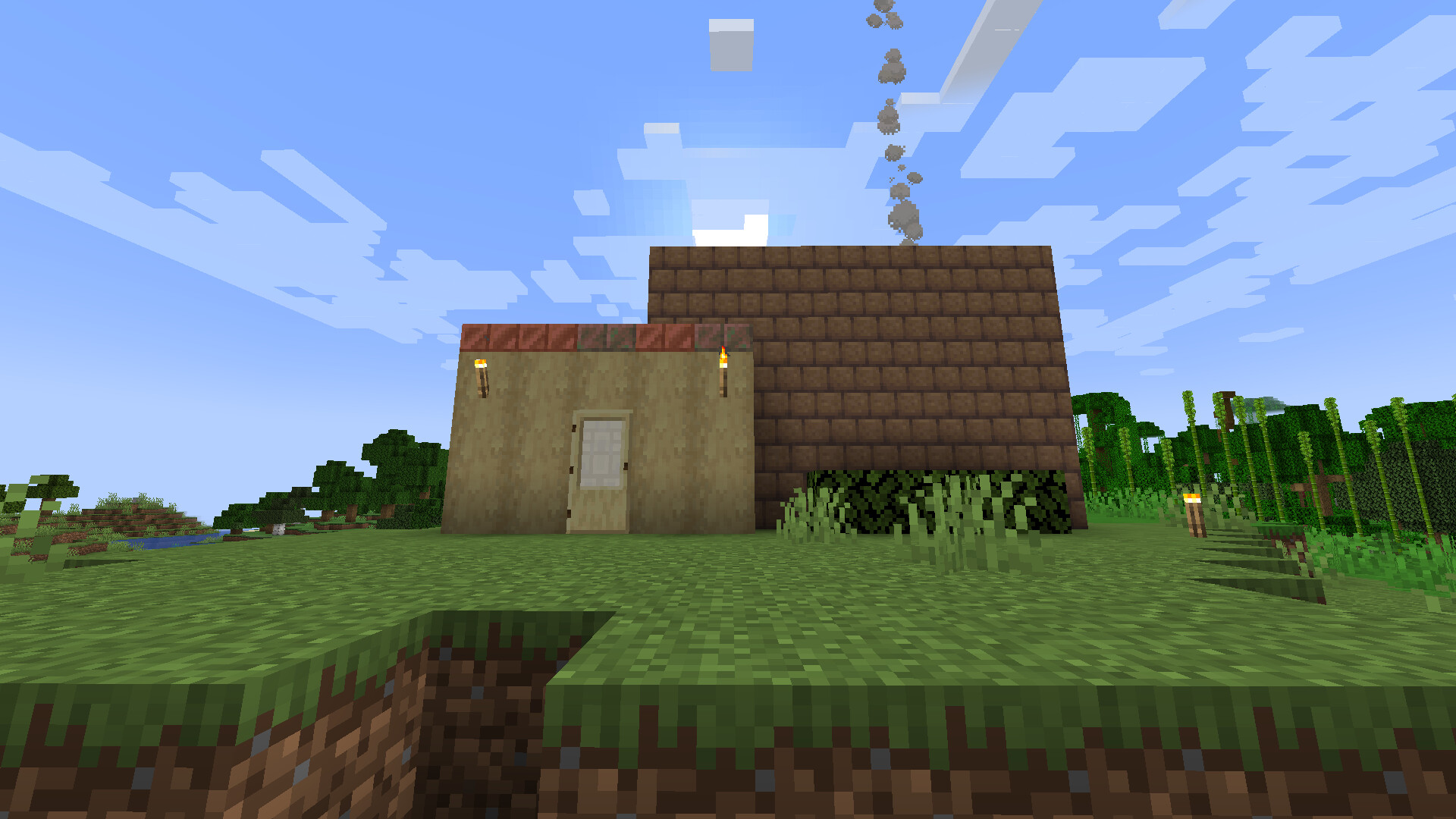 Mud Brick Modern Starter Hut Minecraft Map