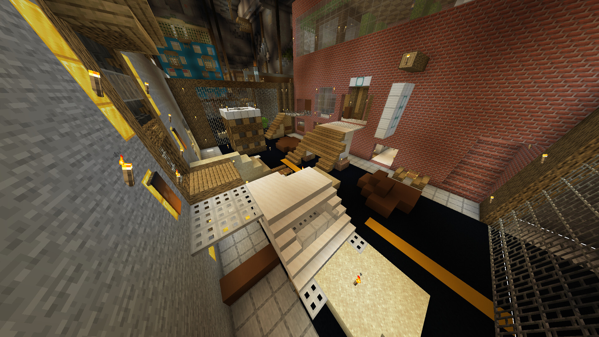 The center undermining (Road to the underground Illager city (Alpha)) Minecraft Map