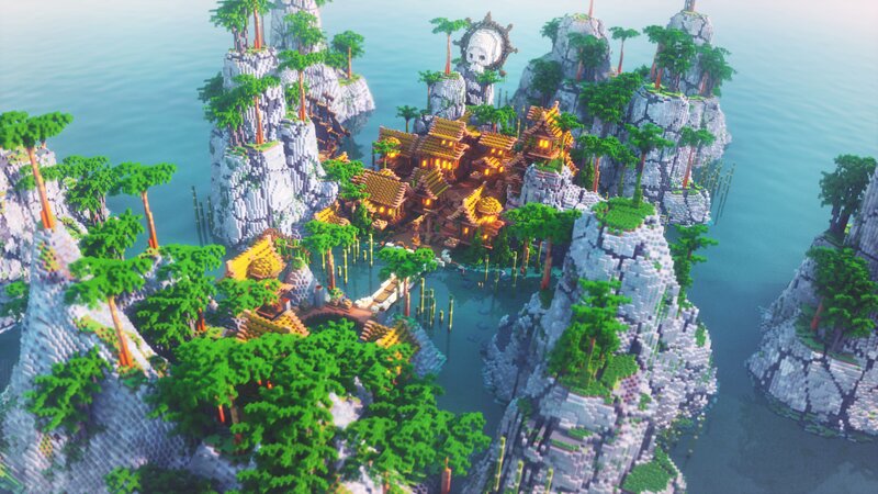 Tropical Hub Minecraft Map