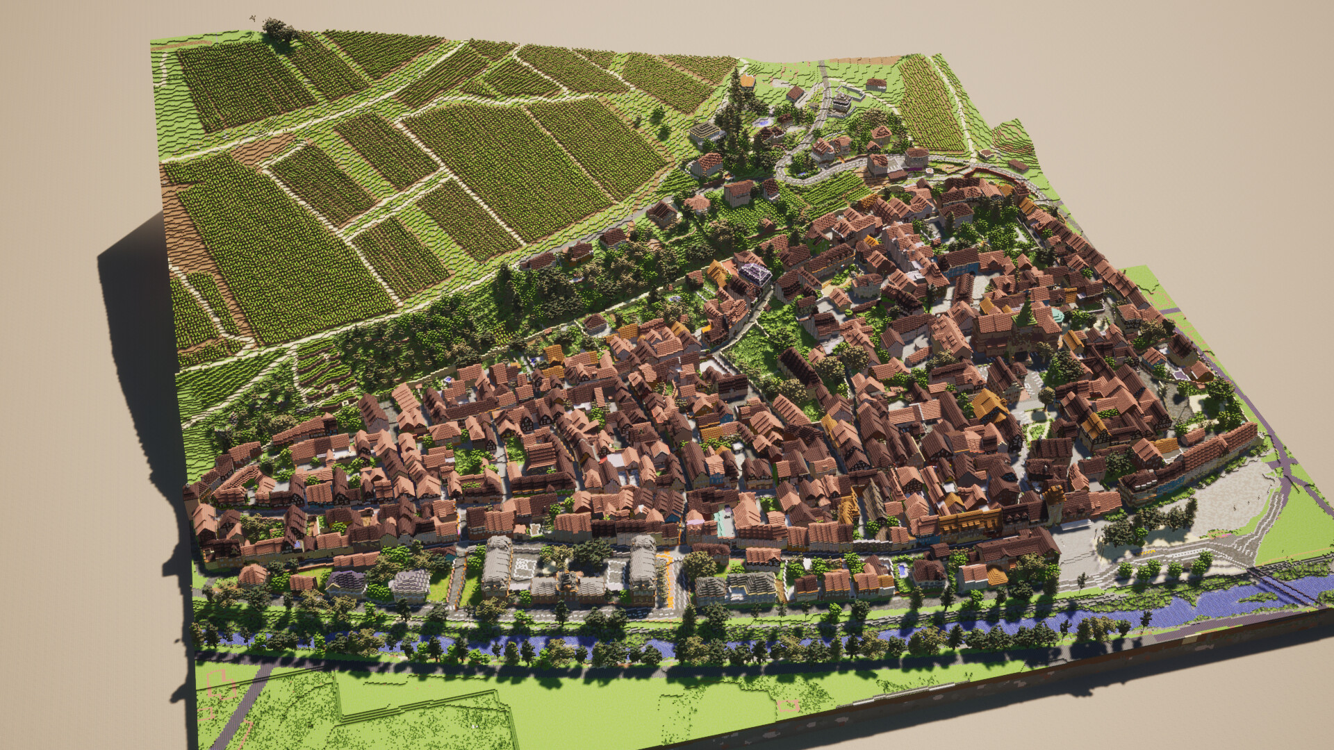 [600 hours] Cinematic reproduction of Turckheim in minecraft! Minecraft Map