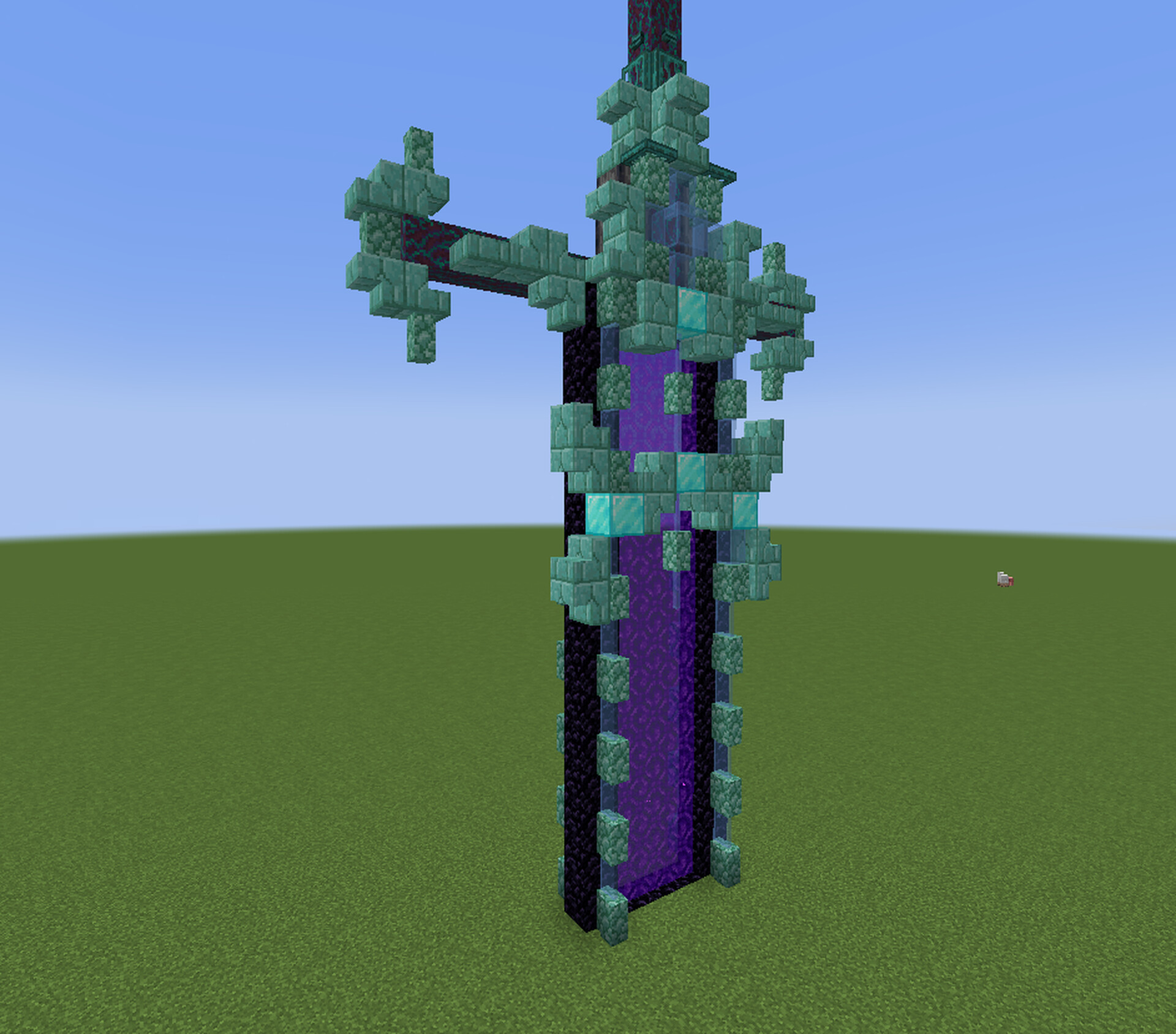 Minecraft nether portal sword blue Minecraft Map