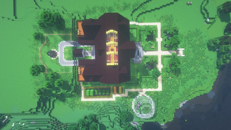Manoir Frigiel et Fluffy Minecraft Map