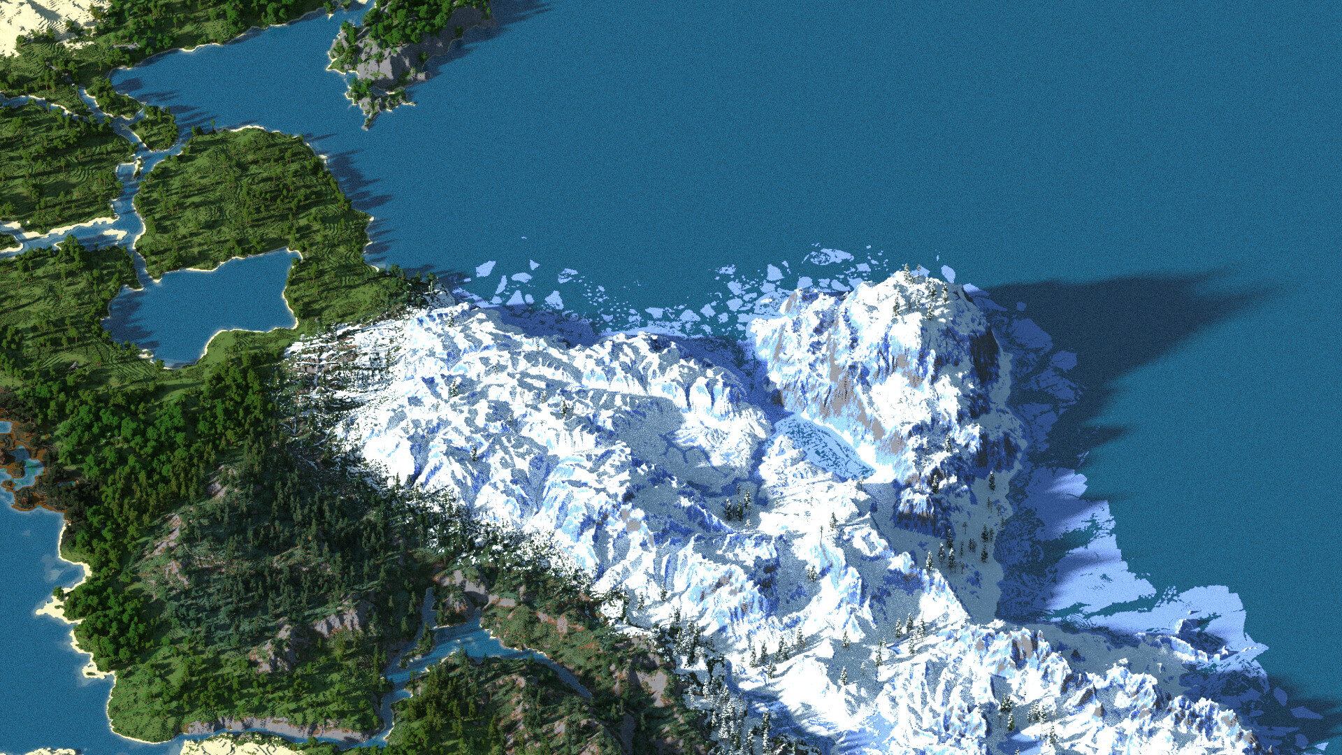 Five Worlds / Survival Map - [WorldPainter] Minecraft Map