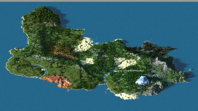 Five Worlds / Survival Map - [WorldPainter] Minecraft Map