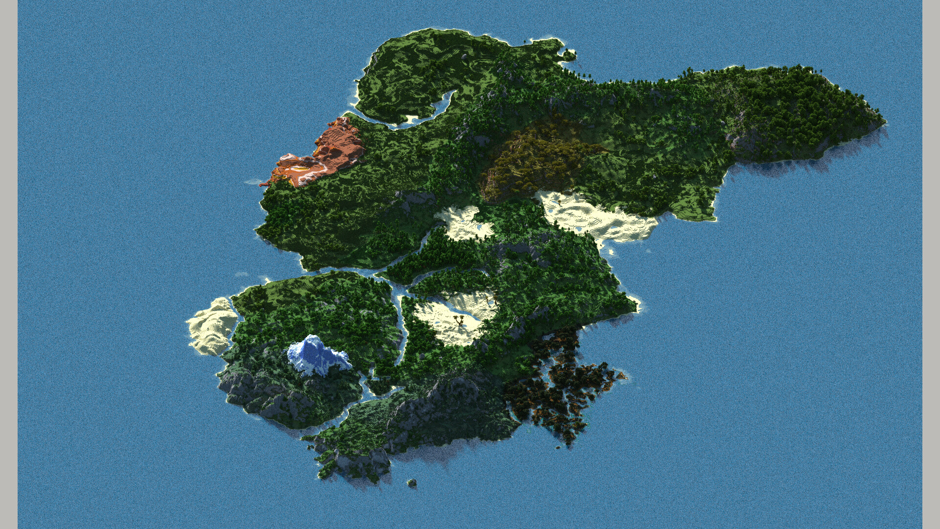 Five Worlds / Survival Map - [WorldPainter] Minecraft Map