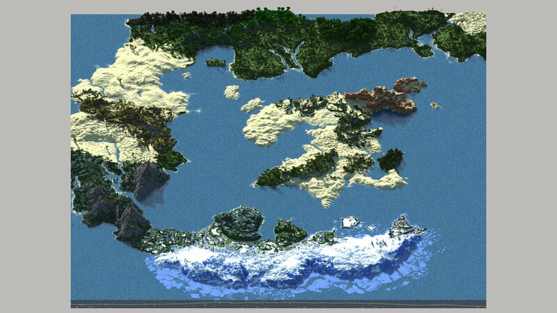 Five Worlds / Survival Map - [WorldPainter] Minecraft Map