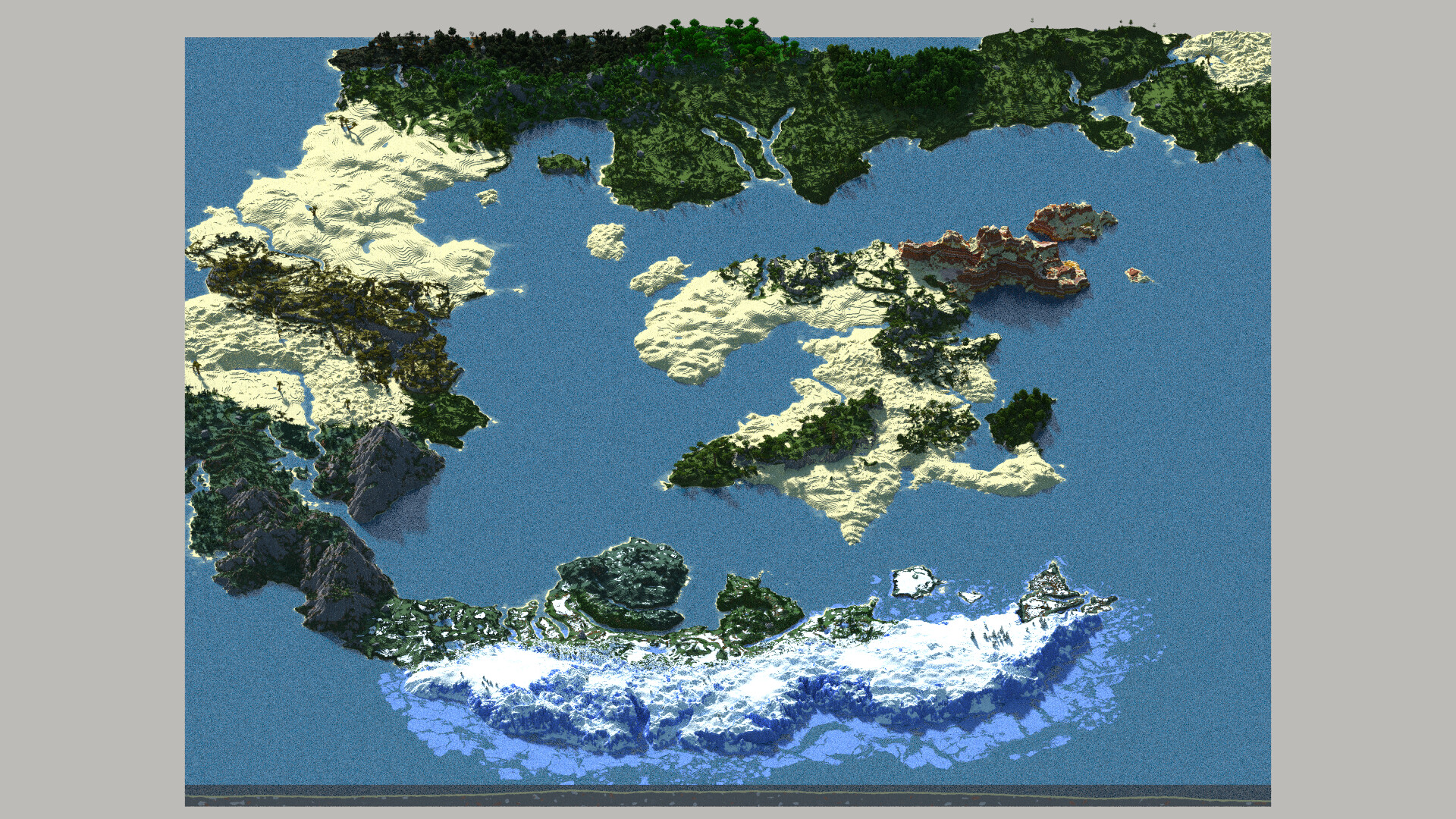 Five Worlds / Survival Map - [WorldPainter] Minecraft Map