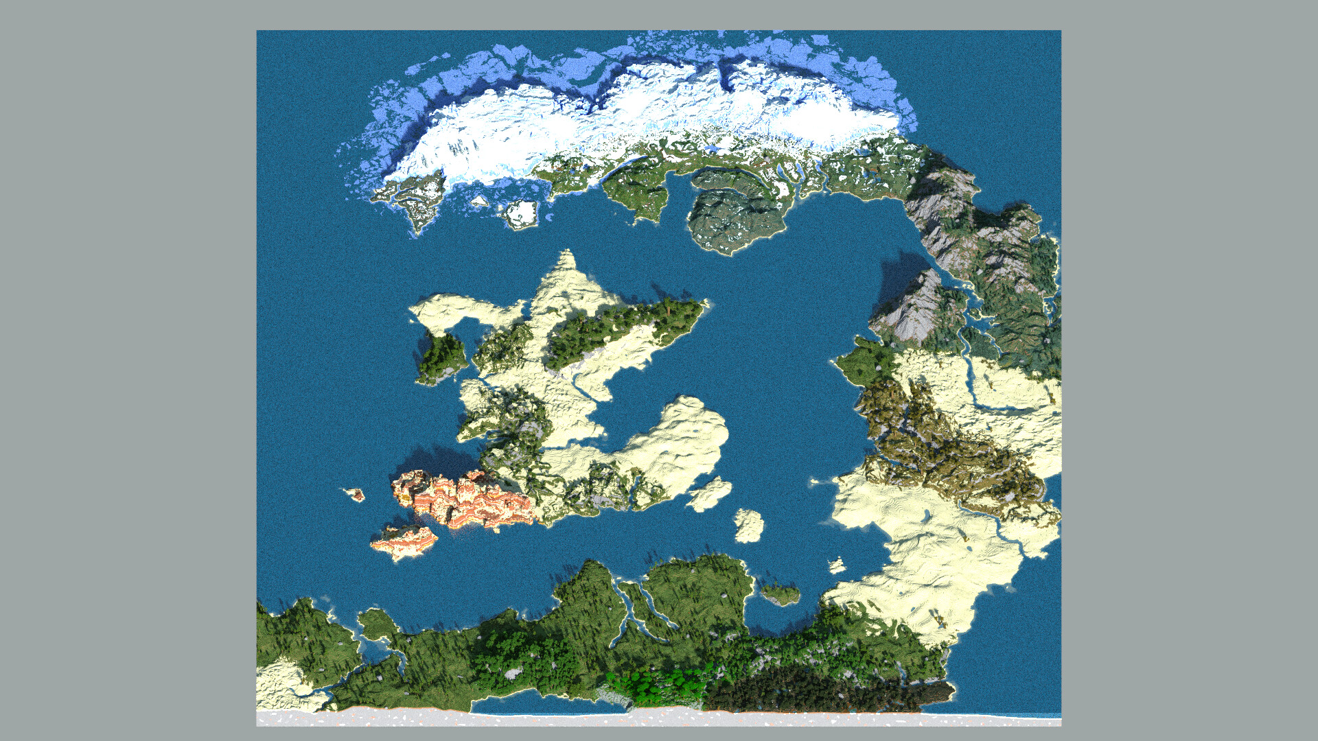 Five Worlds / Survival Map - [WorldPainter] Minecraft Map