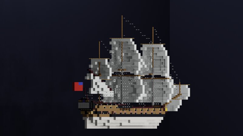 1:1 HMS Mordaunt Minecraft Map