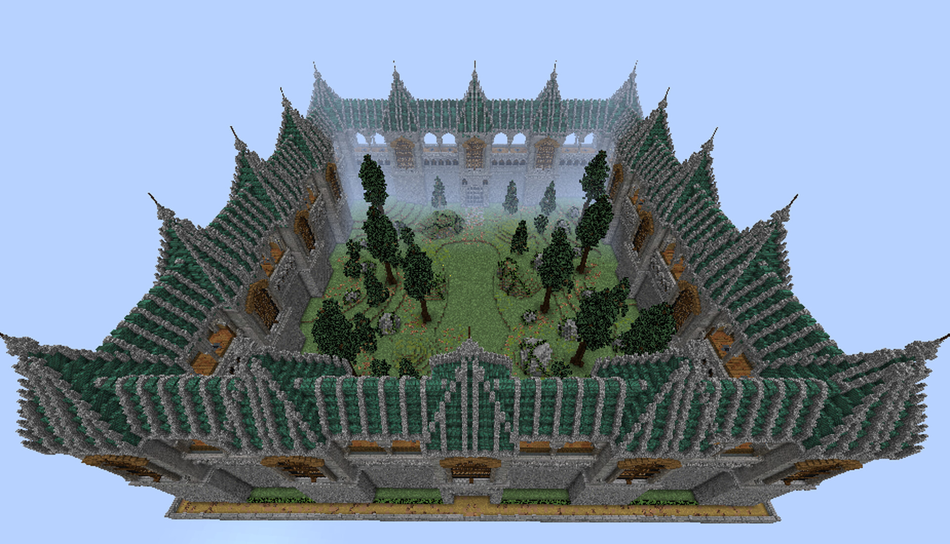 duel map green castle Minecraft Map