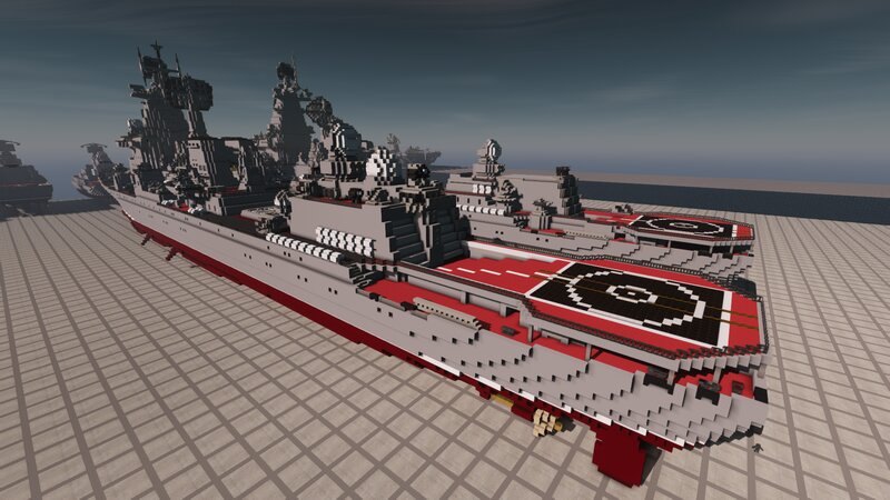 Rusian Navy Slava-class Cruiser (Modern Upgrade) Minecraft Map