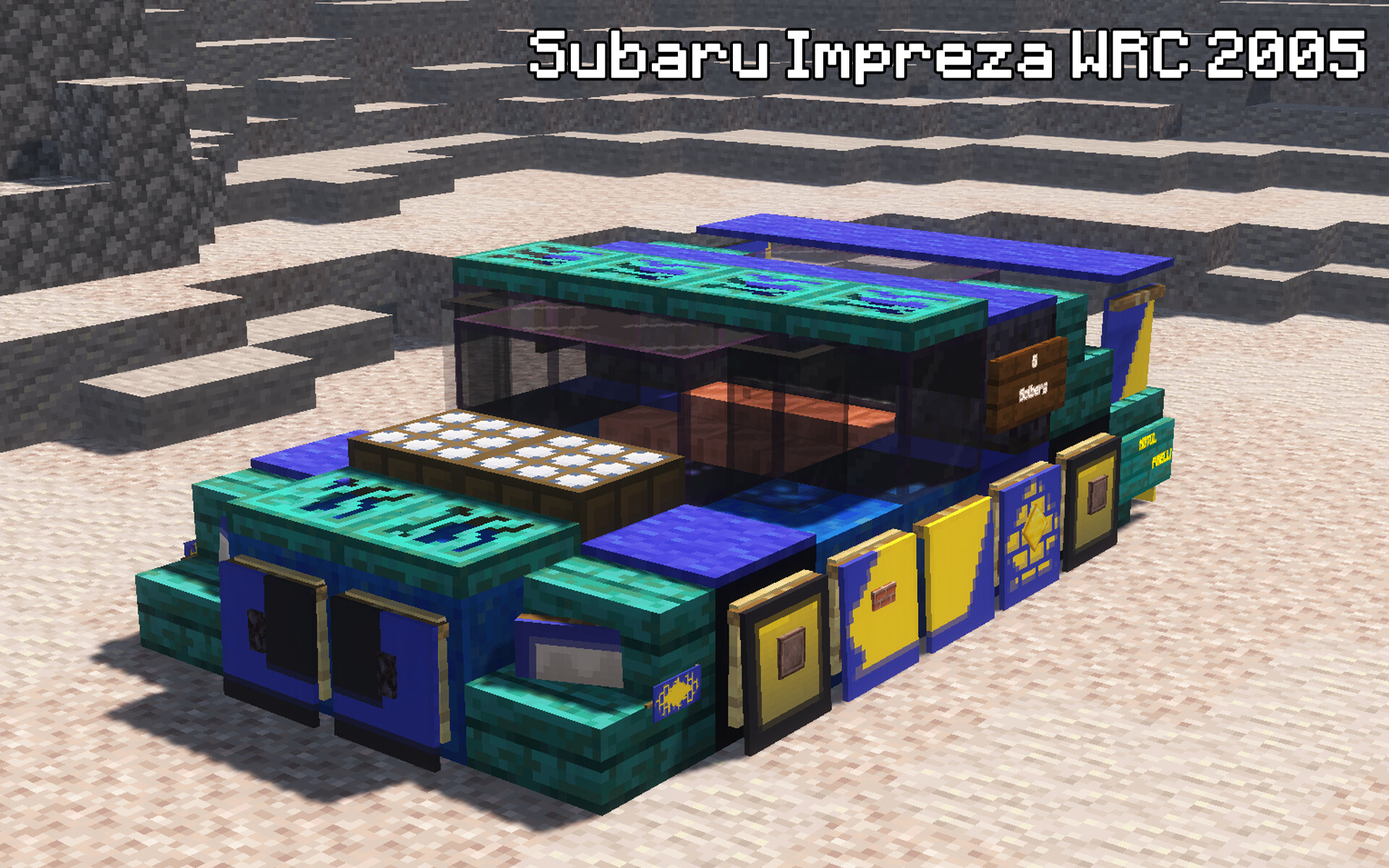 Subaru Impreza WRC 2005 Minecraft Map