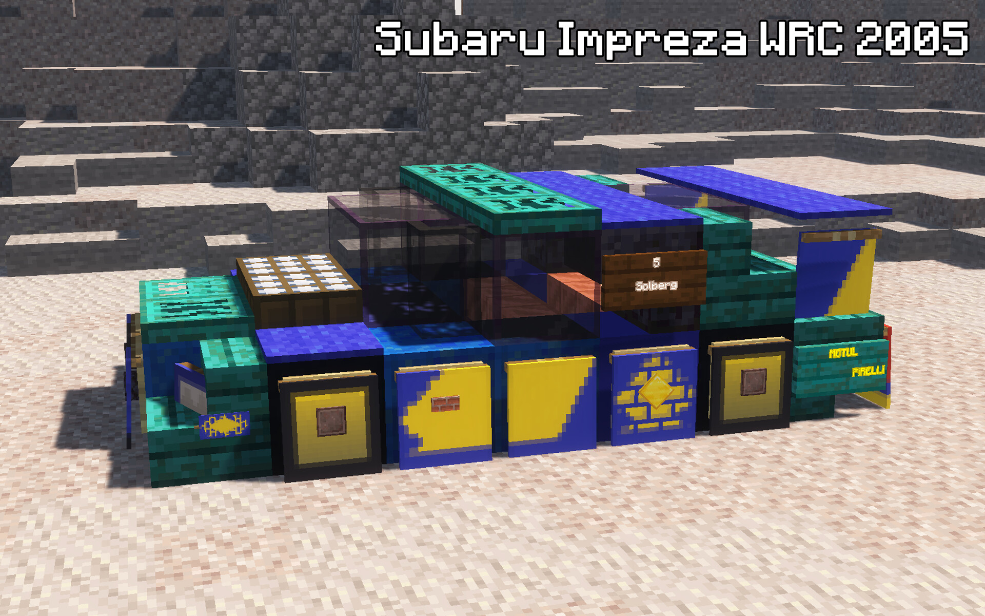 Subaru Impreza WRC 2005 Minecraft Map