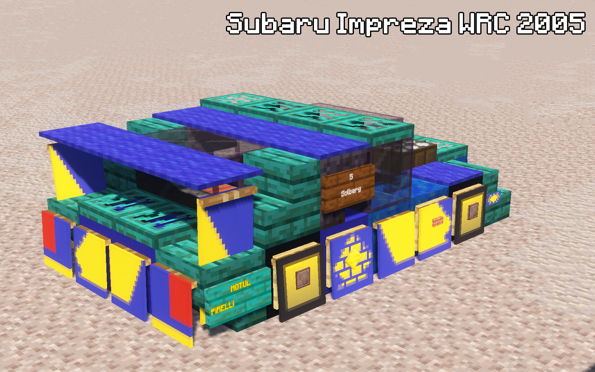 Subaru Impreza WRC 2005 Minecraft Map