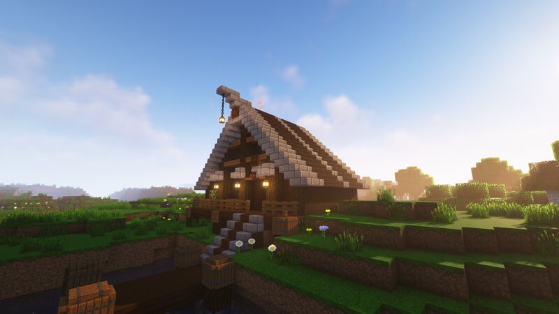 Simple Log Cabin Minecraft Map