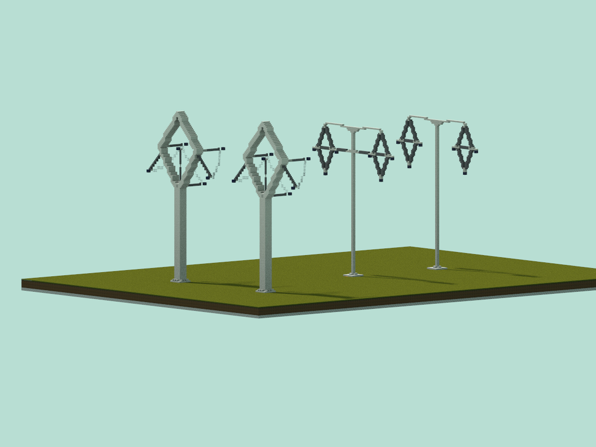 UK T-Power Pylons Minecraft Map