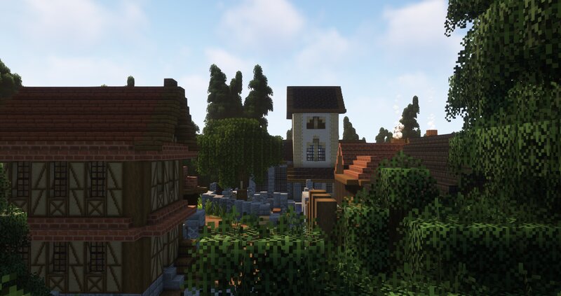 Medieval forest village Minecraft Map