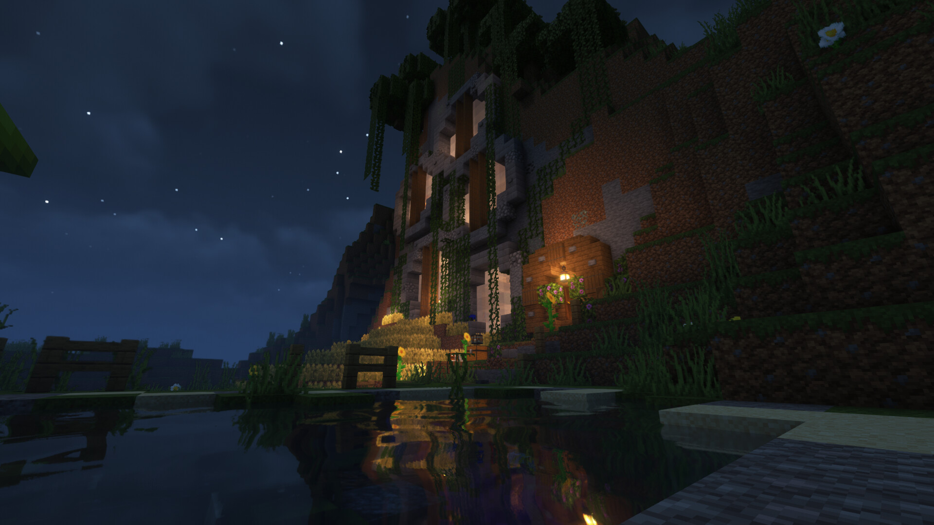 Cabin in the mountain with interior [ Download ] Minecraft Map