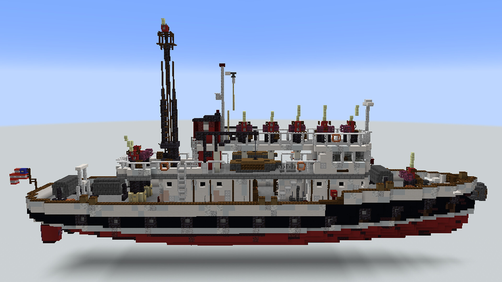 'Fire Fighter' NYC Fireboat [2/1 scale] Minecraft Map