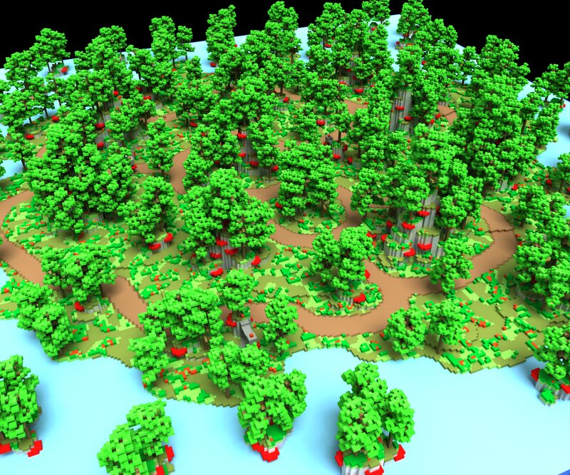 Pine Forest PvP Arena Minecraft Map