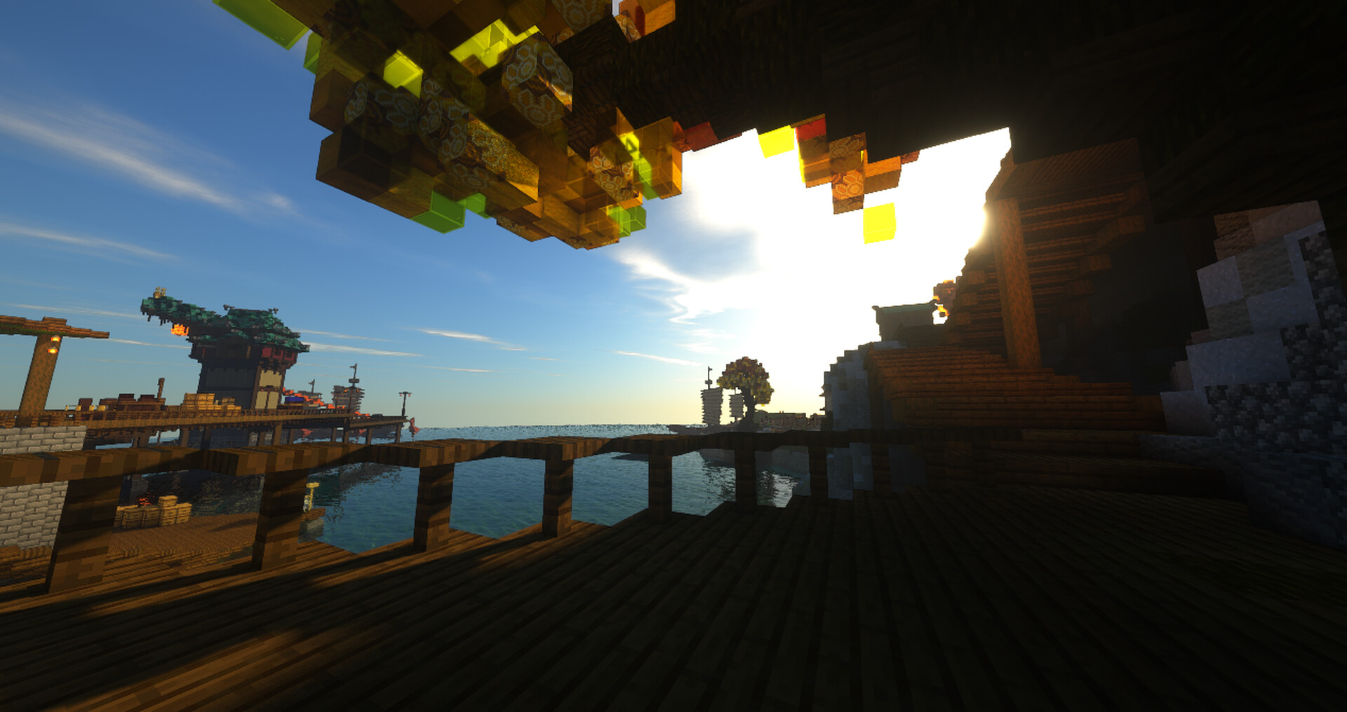 Liyue Harbour from Genshin Impact in Minecraft | 1:1 Scale Minecraft Map