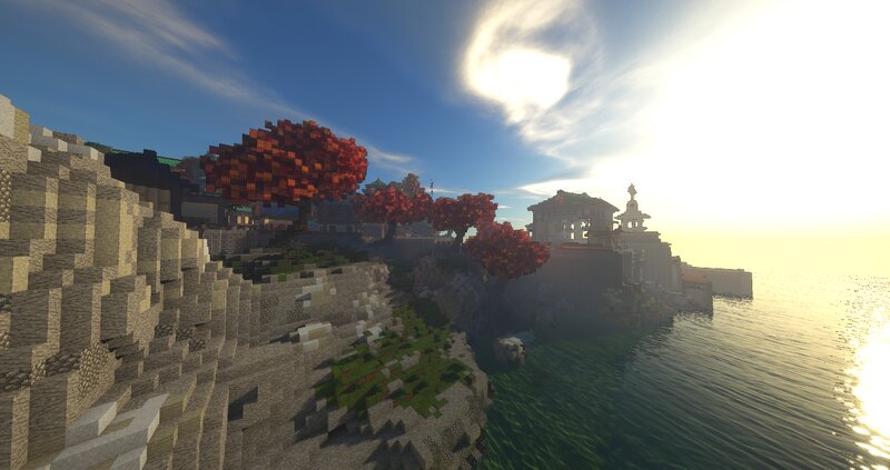 Liyue Harbour from Genshin Impact in Minecraft | 1:1 Scale Minecraft Map