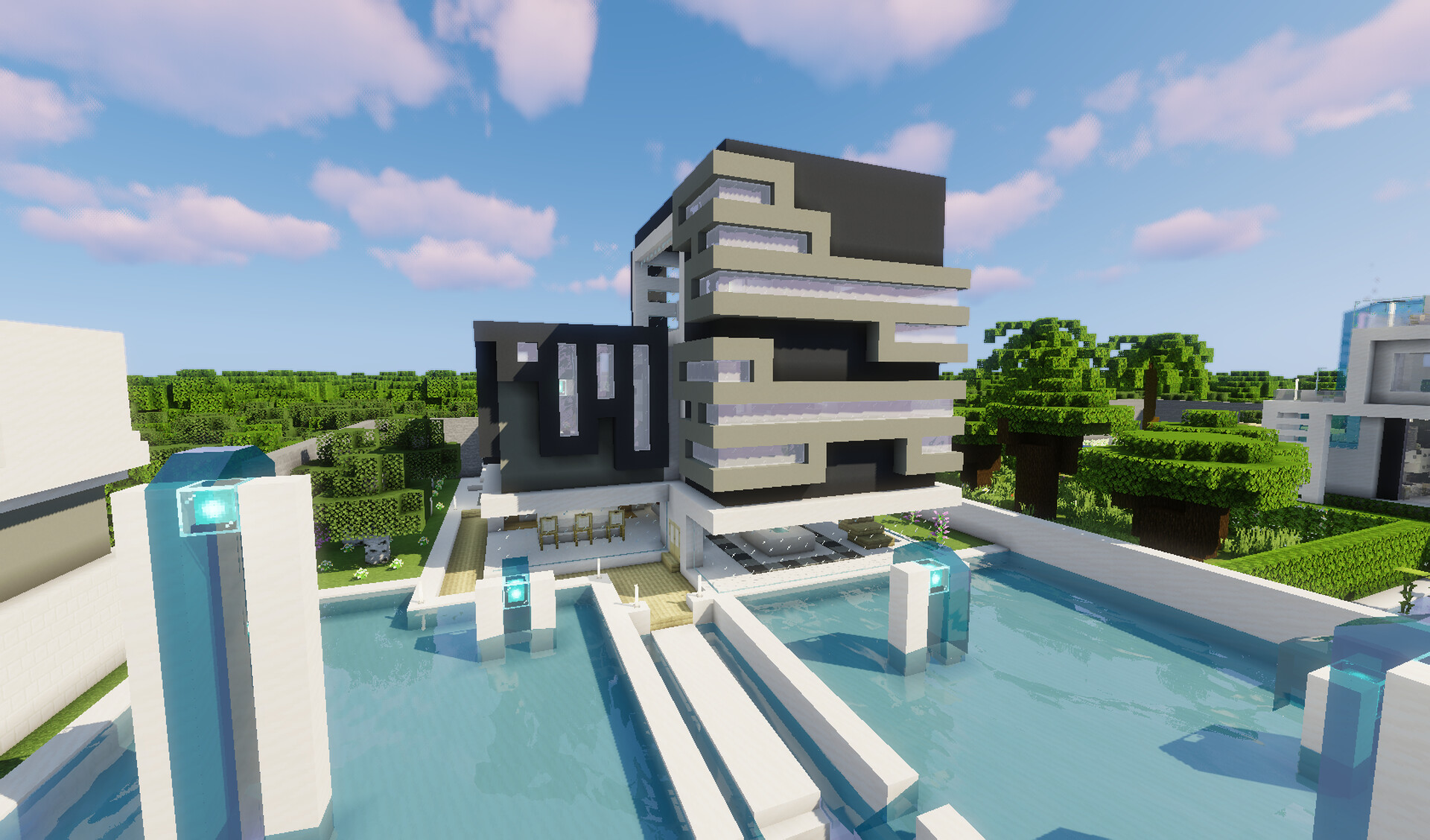 Modern Suburbia Hunt Minecraft Map