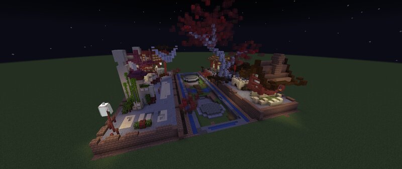 1.19 East Asian Inspired Fighting Grounds Minecraft Map