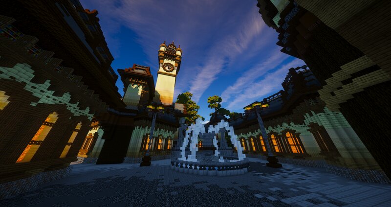 Island City + Castle Minecraft Map