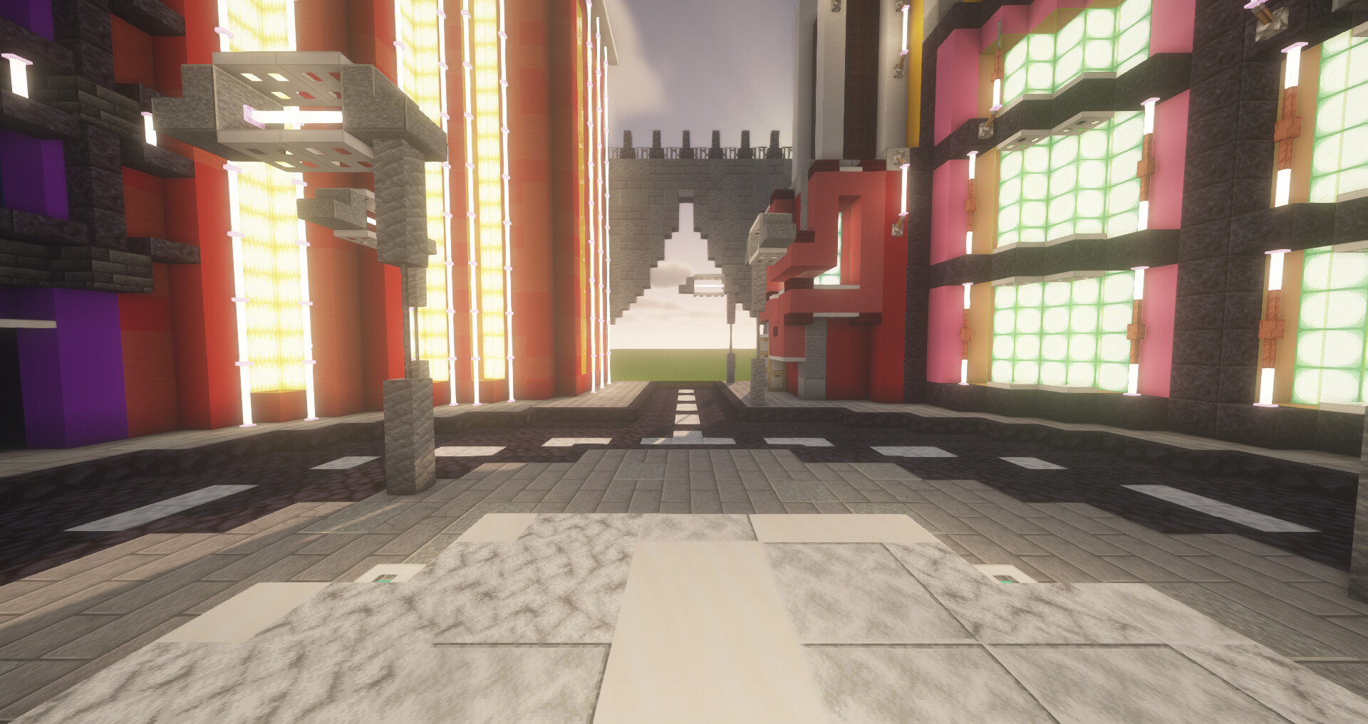 CyberPunk Spawn ~[50x50] Minecraft Map