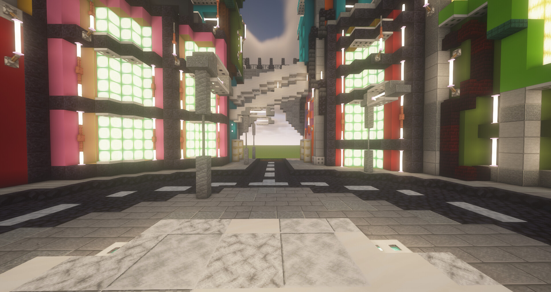 CyberPunk Spawn ~[50x50] Minecraft Map