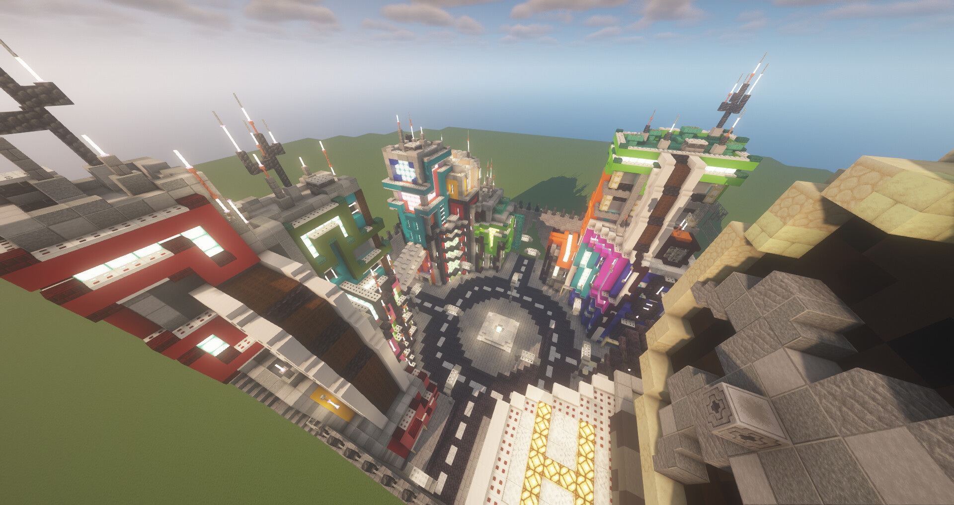 CyberPunk Spawn ~[50x50] Minecraft Map