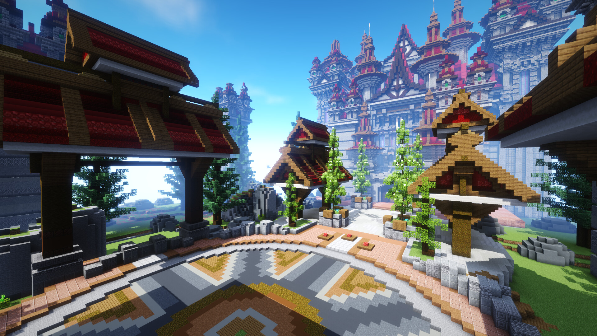 Floating Medieval Spawn Minecraft Map