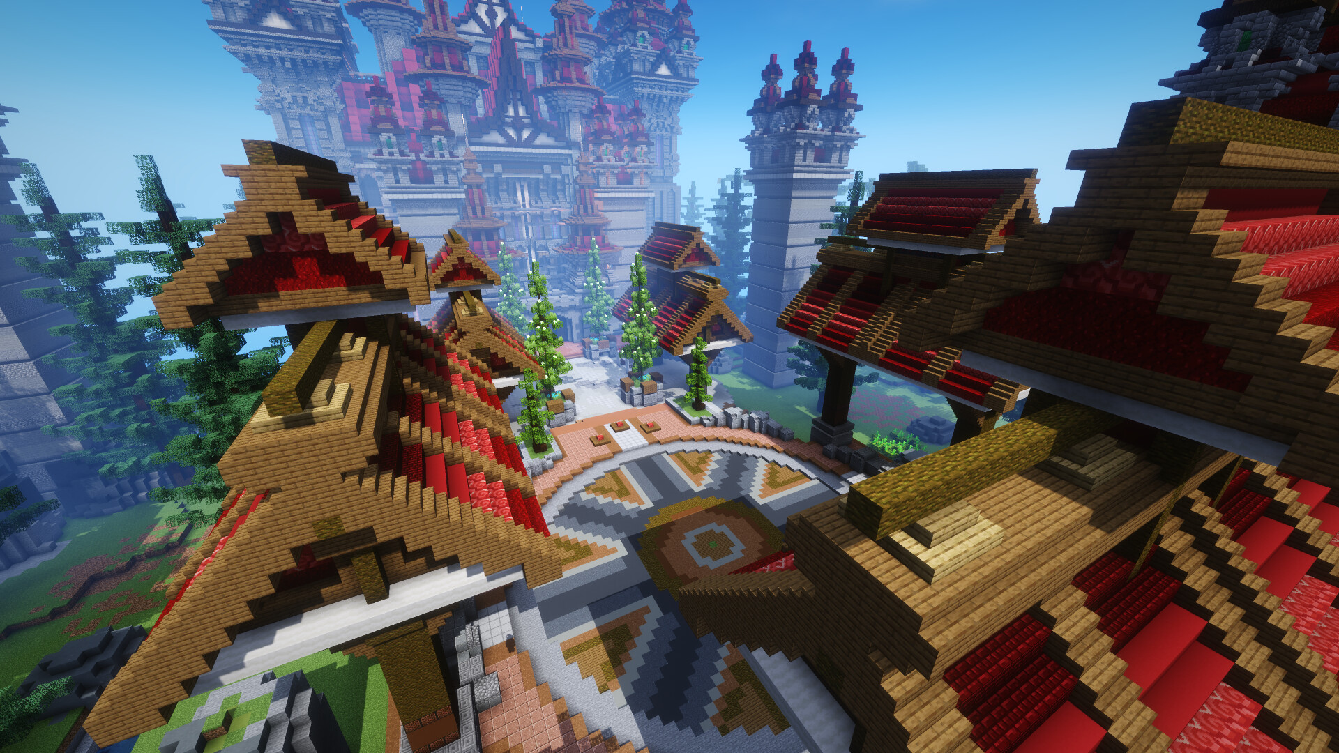 Floating Medieval Spawn Minecraft Map