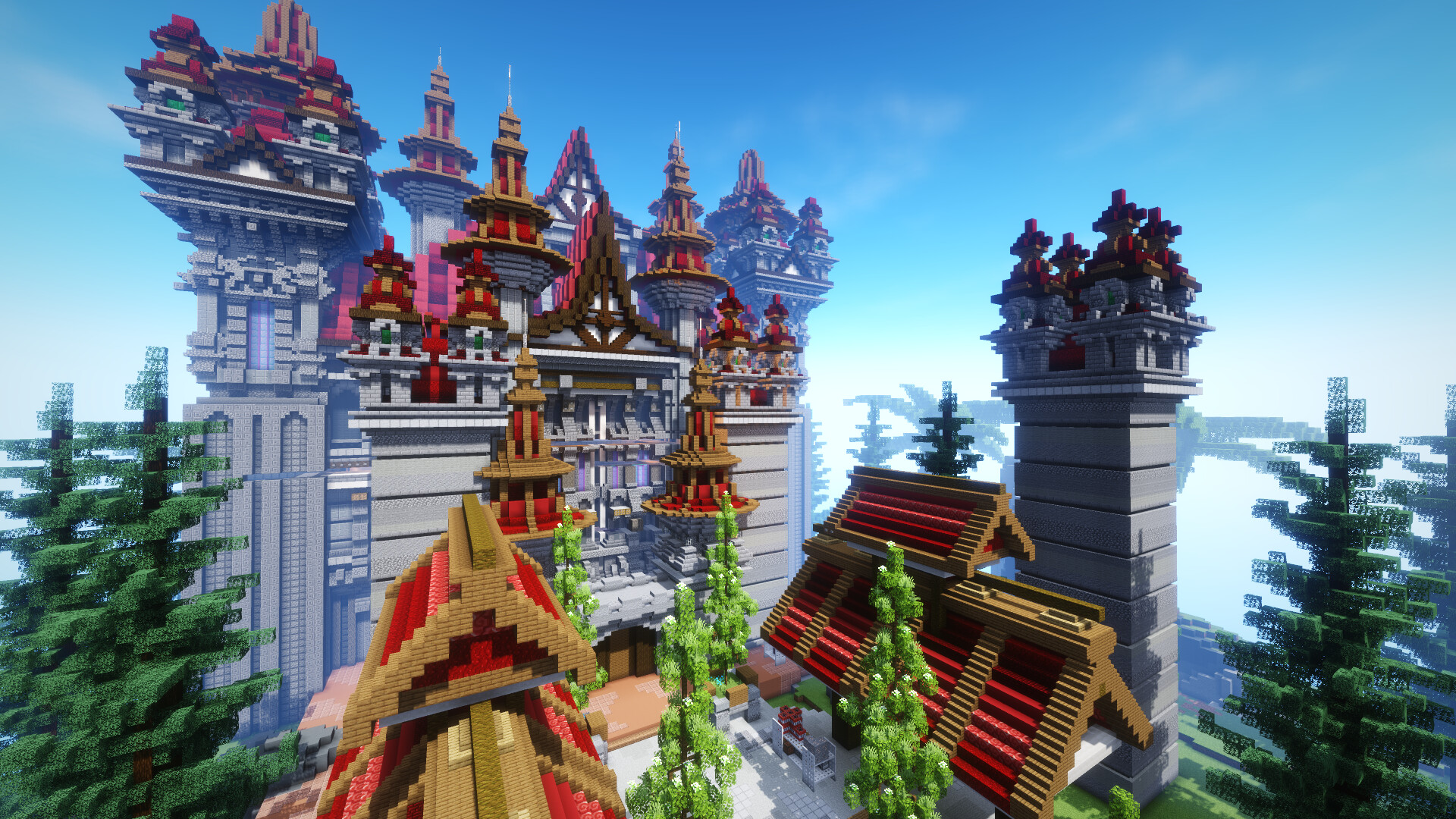 Floating Medieval Spawn Minecraft Map